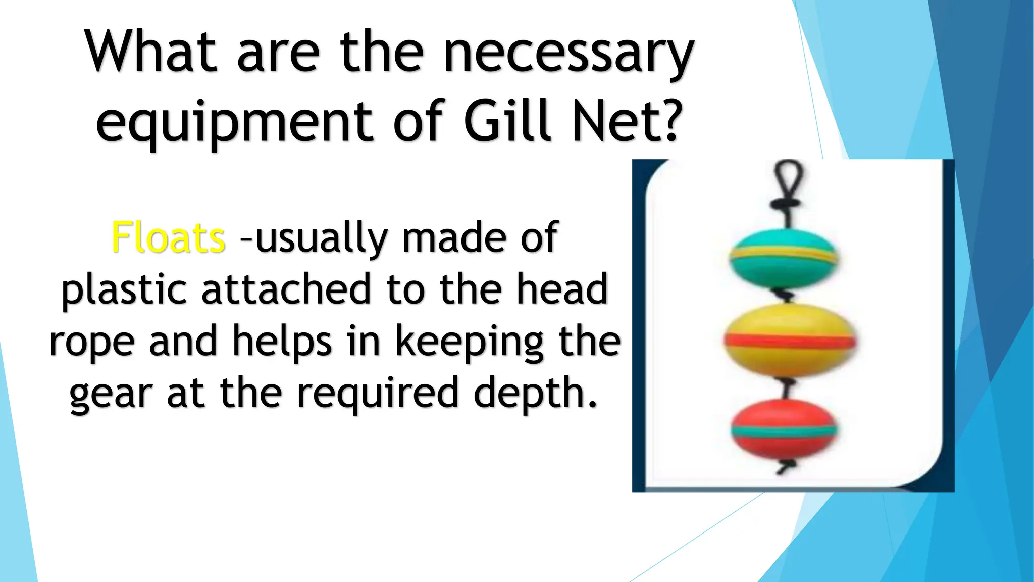 COT CAPTURE Fish capture basic net construction that help the fisherman ...