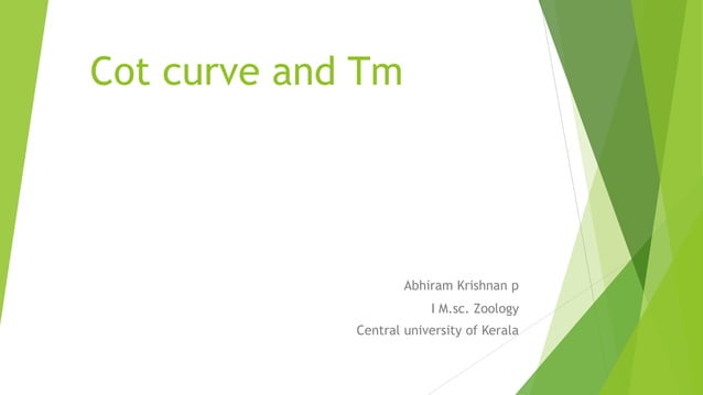 Cot curve and tm | PPTX