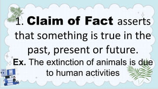 Types of Claims: Facts, Value, and Policy | PPTX