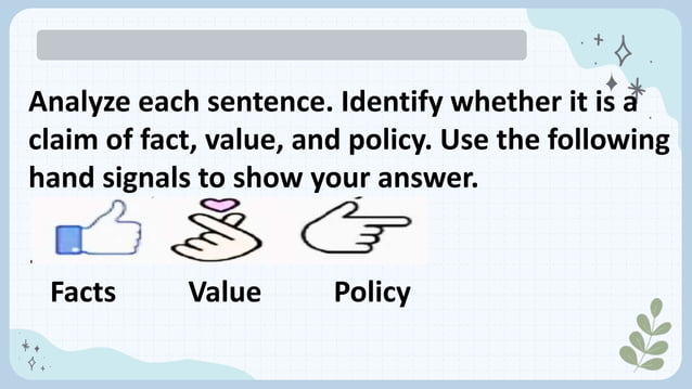 Types of Claims: Facts, Value, and Policy | PPTX | Political Issues ...