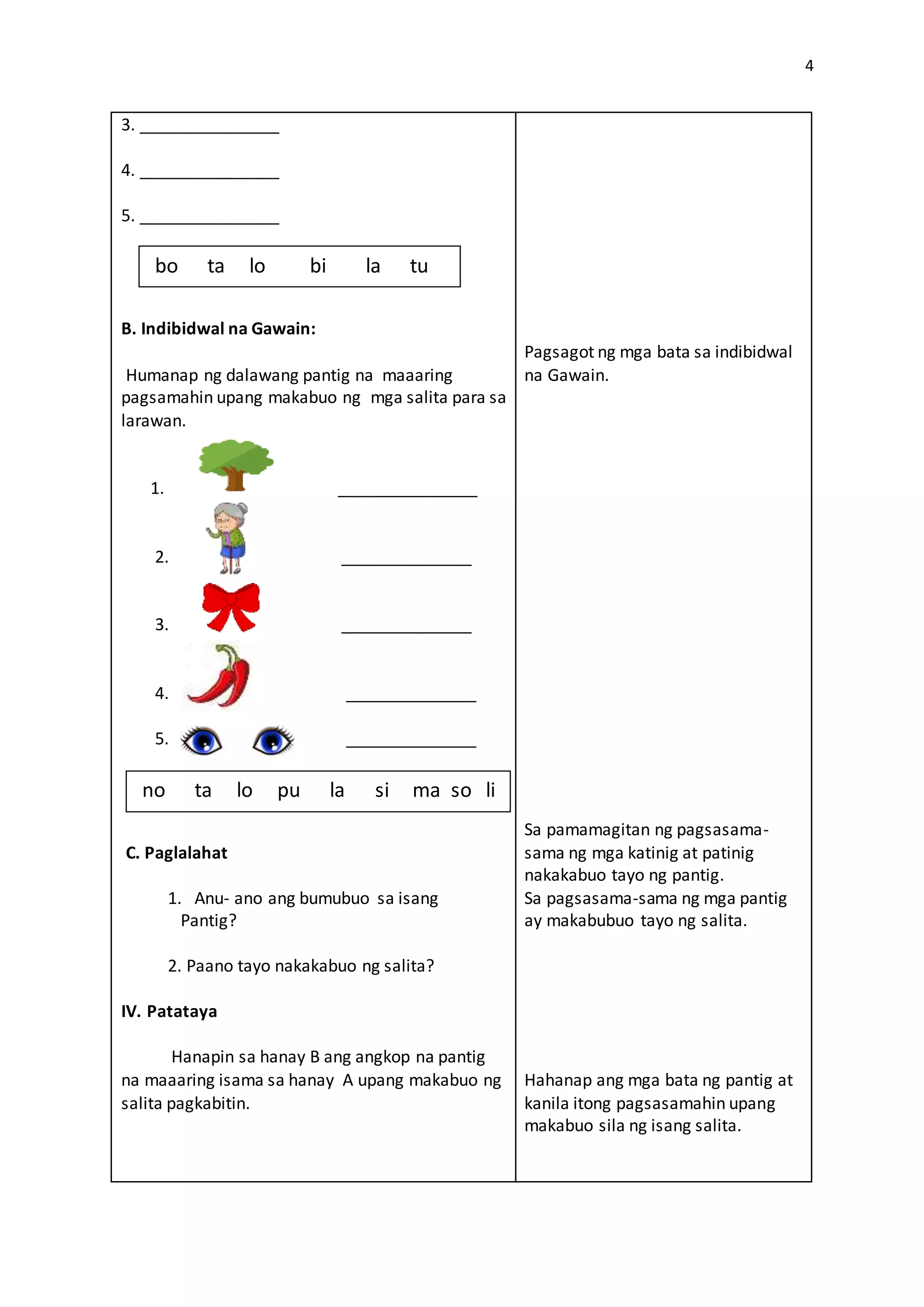 Cot detailed lesson plan filipino 1 | DOCX Cot detailed lesson plan filipino 1 | DOCX