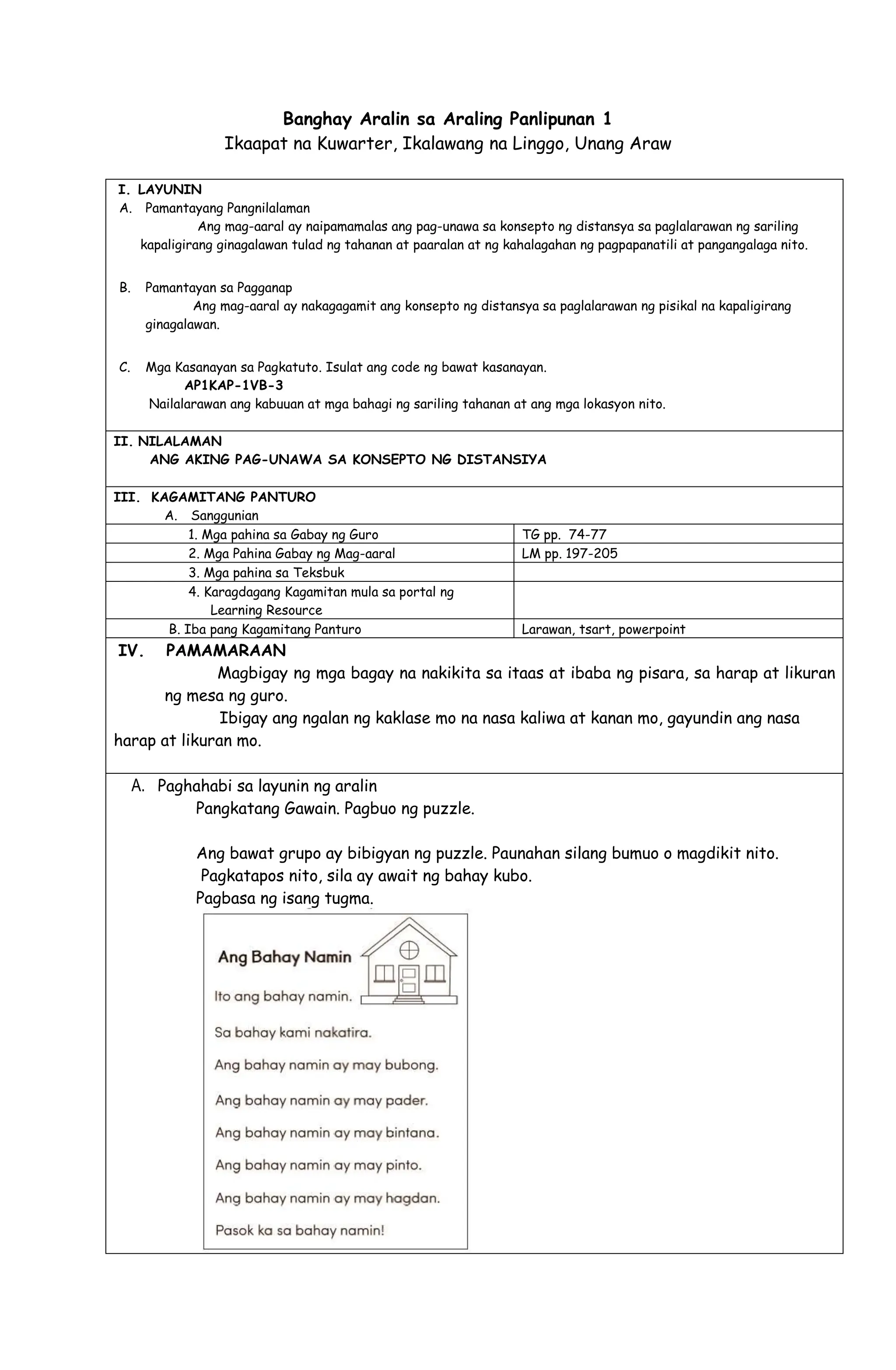 COT_DLP_ARALING PANLIPUNAN 1 BY TEACHER ESPERANZA P. LOZANO.docx