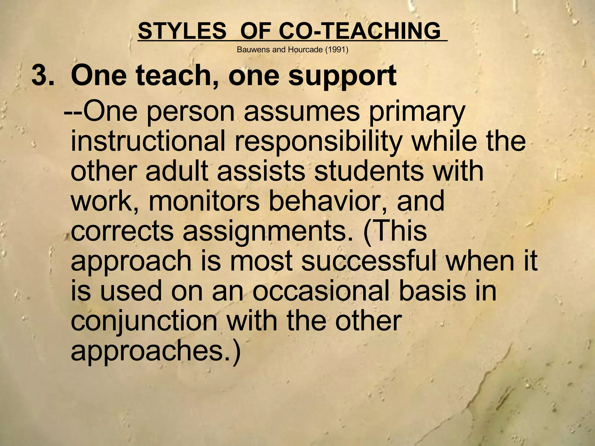 Co Teaching Workshop | PPT