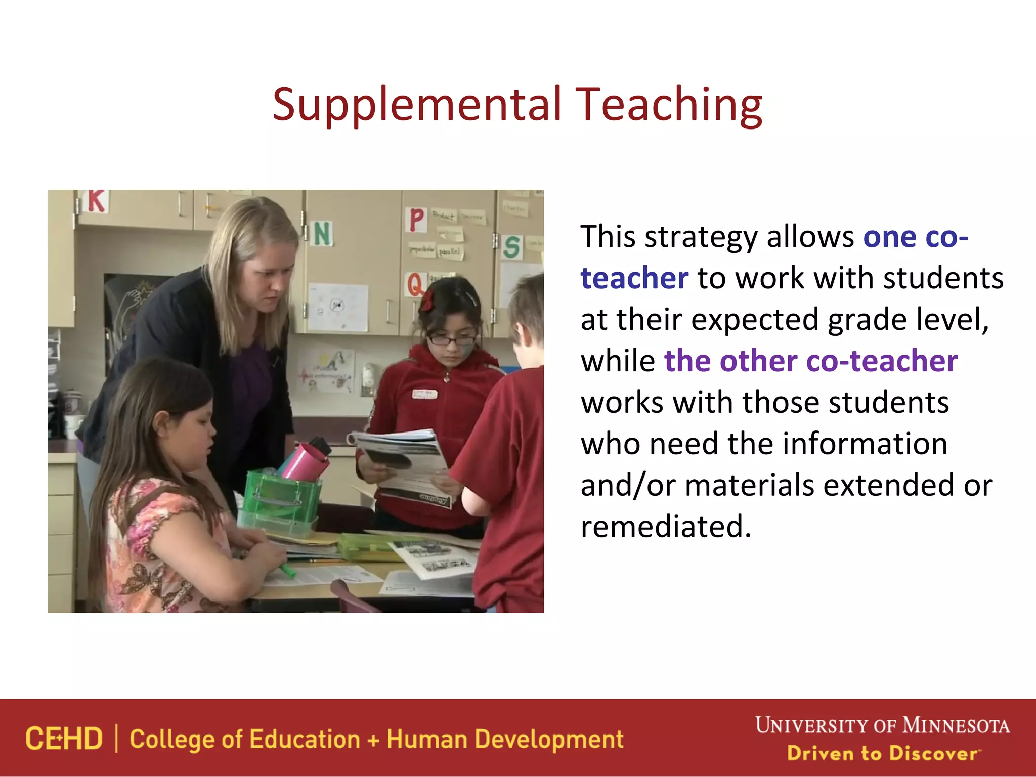 Co-teaching Strategies | PPT