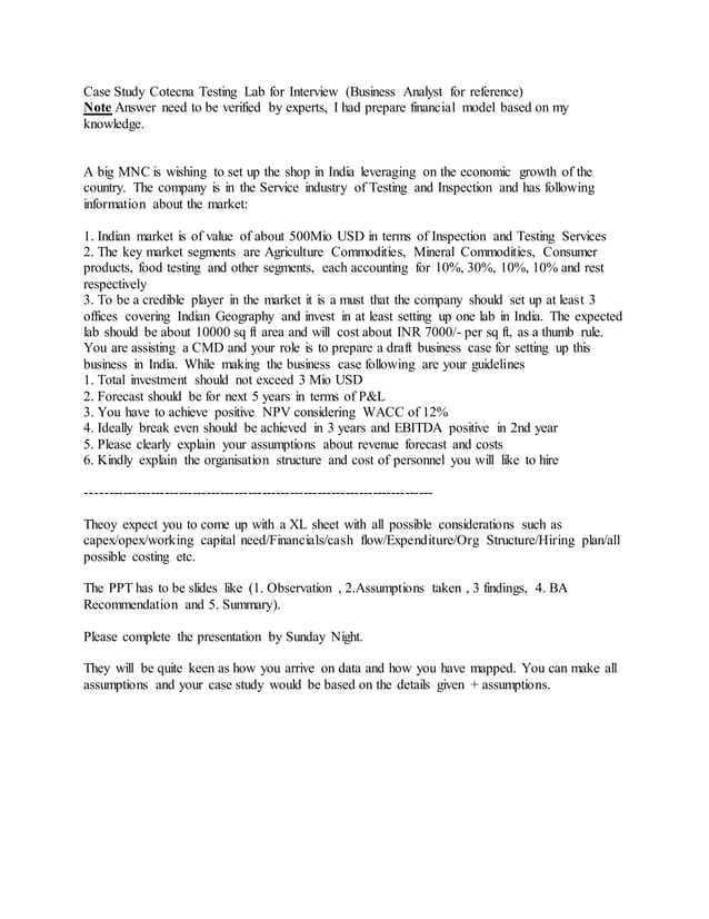 Cotecna case study | DOCX