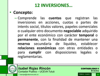 Cotecnova contabilidad ii - tema 4 - clase 1 | PPTX