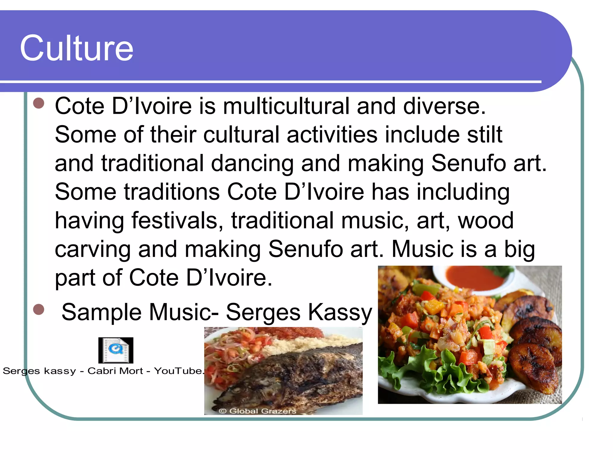 Cote d'ivoire project final | PPT | Africa Travel | Travel Locations