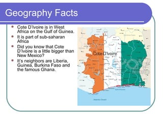 Cote d'ivoire project final | PPT | Africa Travel | Travel Locations