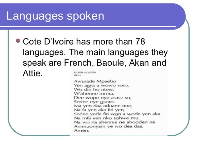 Cote d'ivoire project final