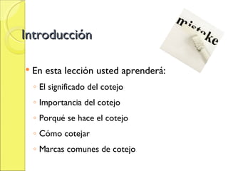 Cotejo | PPT