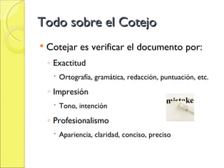 Cotejo | PPT