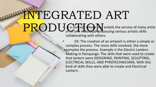 Cotemporary arts-production | PPTX