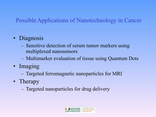Nanotechnology in Cancer - Dr. Cote | PPT