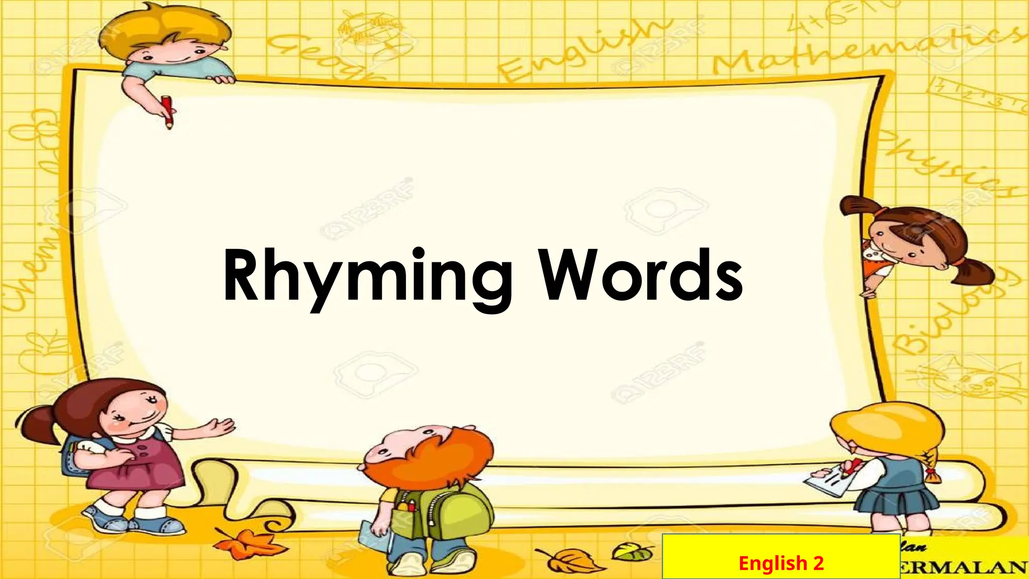 COT ENGLISH PPT RHYMING WORDS FOR GRADE 2.pptx