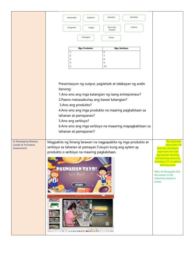 cot EPP 5 ICT serbisyo at produkto.docx