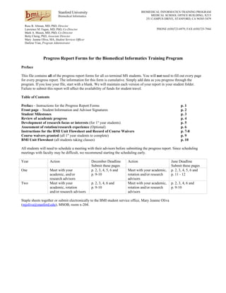 Coterminal MS student progress report forms here | PDF