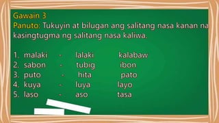 COT Powerpoint presentation Fil 1 Quarter 4 (Natutukoy ang mga salitang magkakatugma)).pptx