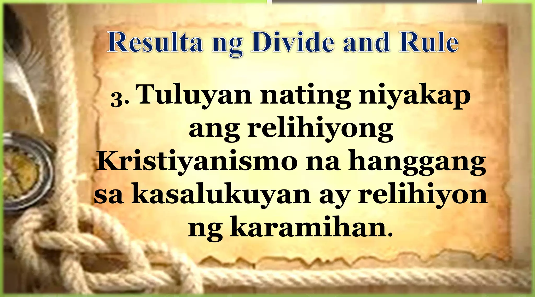 Pwersang Militar/ Divide and Rule | PPTX