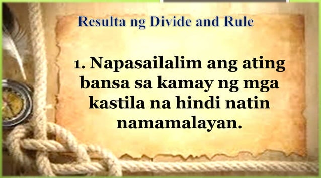 Pwersang Militar/ Divide and Rule | PPTX