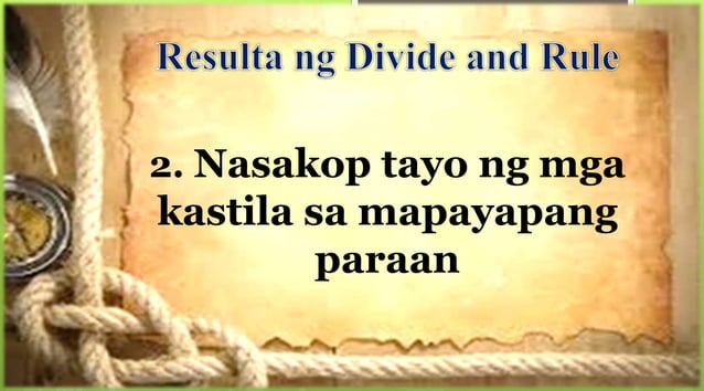 Pwersang Militar/ Divide and Rule | PPTX