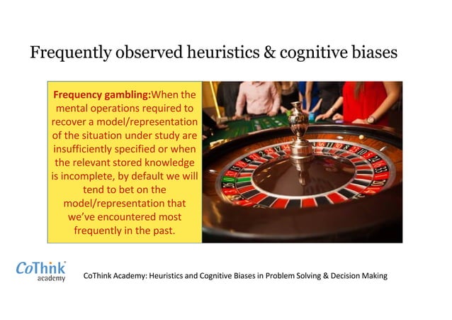 Cothink academy heuristics and cognitive biases | PPT