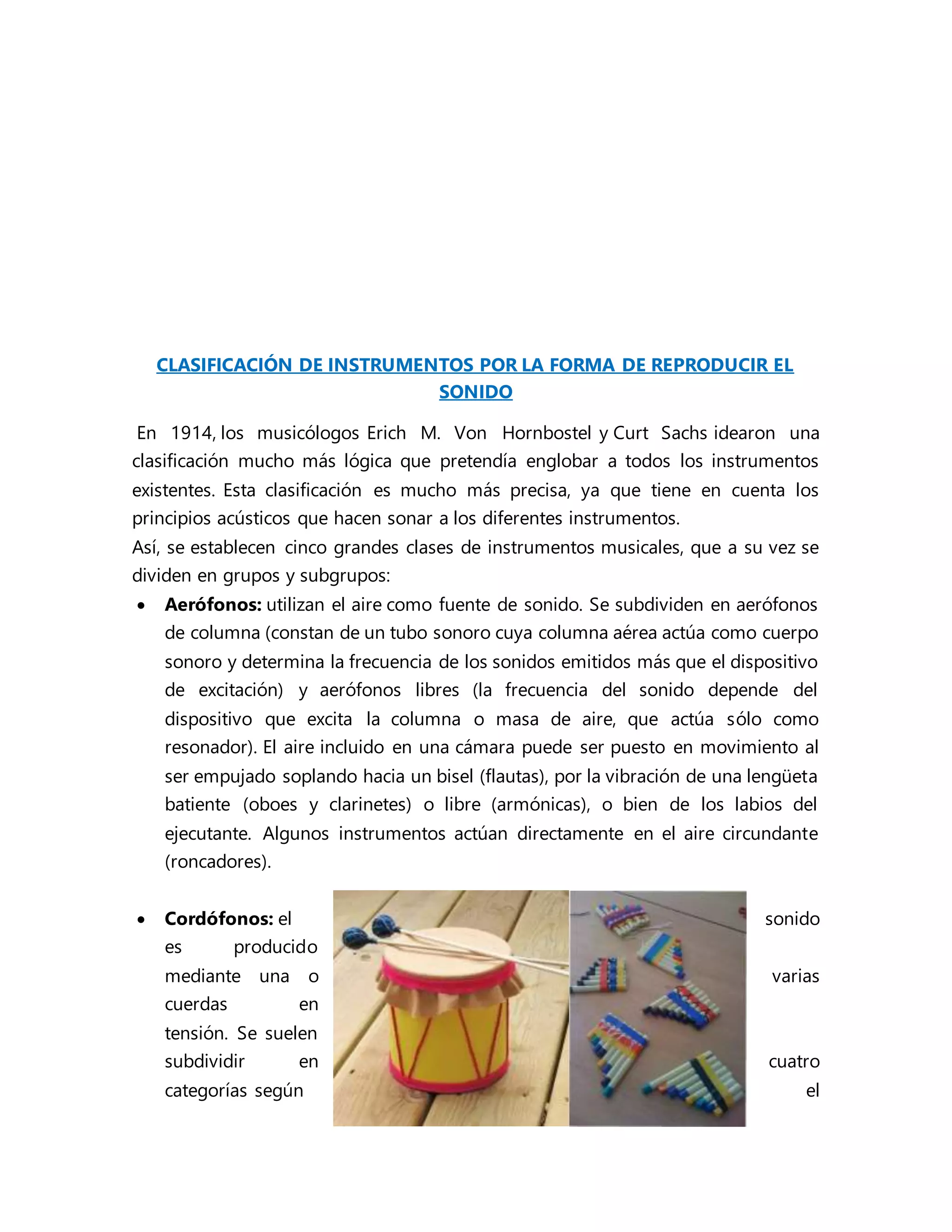 Cotidiafonos instrumentos | DOCX | Musicals | Genres