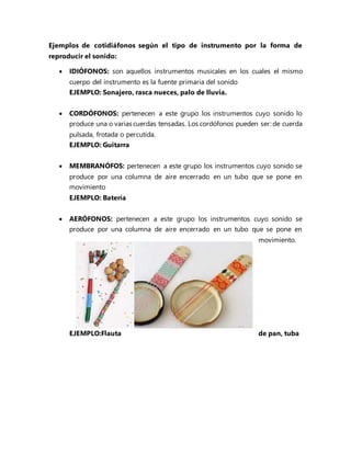 Cotidiafonos instrumentos | DOCX