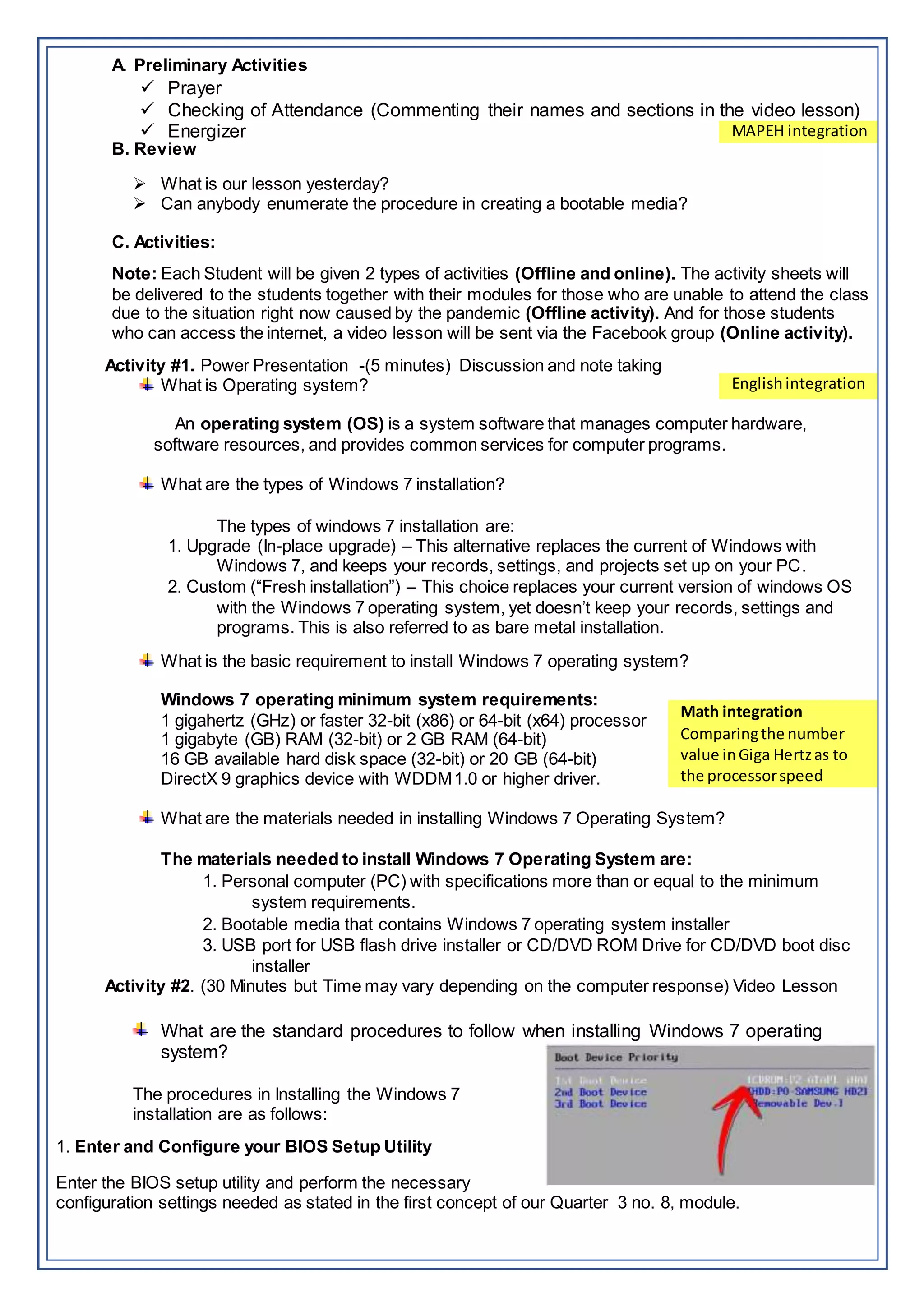 Tle Ict Css 10 Cot Lesson Plan1 Docx
