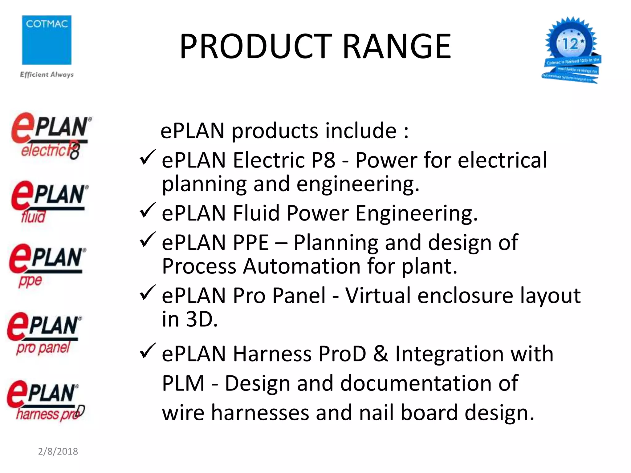 Cotmac eplan offerings | PPTX