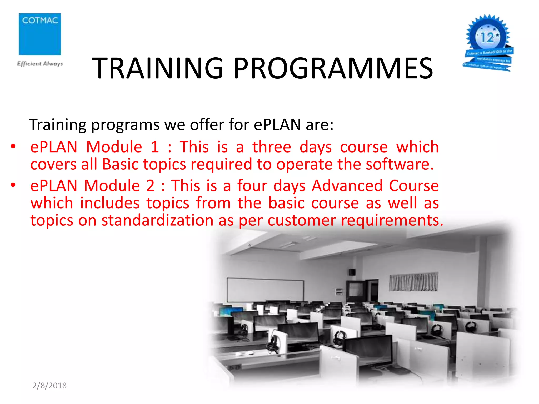 Cotmac eplan offerings | PPTX