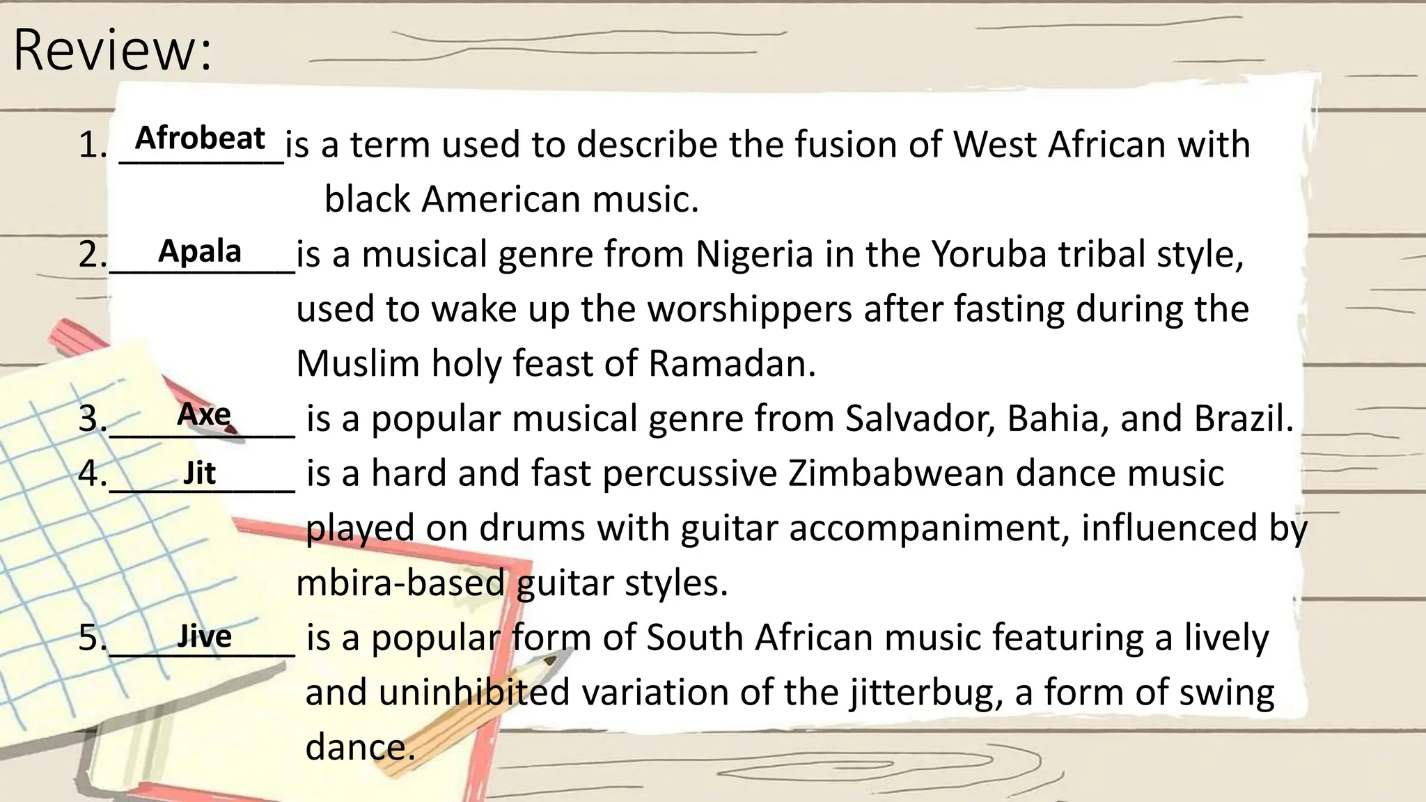 Music 10 3rd quarter Different music Genre | PPT