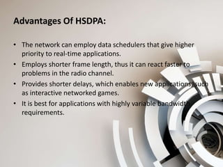 HSPA AND HSDPA | PPTX
