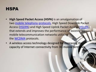 HSPA AND HSDPA | PPTX