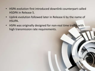 HSPA AND HSDPA | PPTX