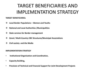 Presentation on the ECOWAS regional cross-border cooperation support ...