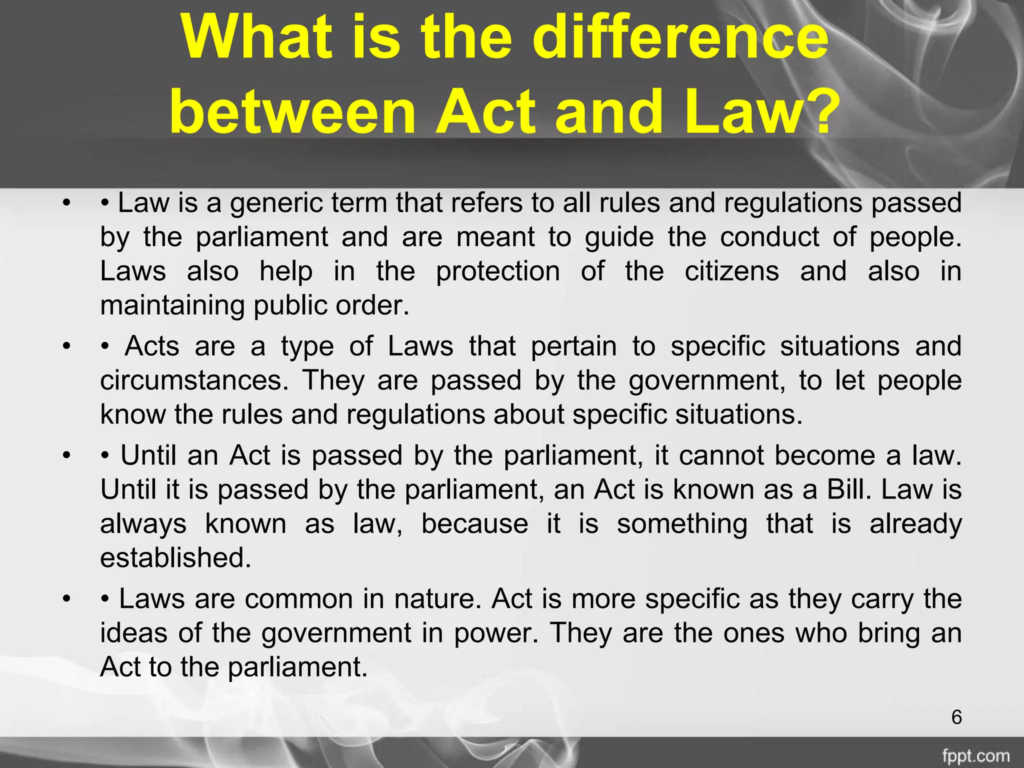 CIGARETTE AND OTHER TOBACCO PRODUCTS ACT, (COTPA) | PPTX