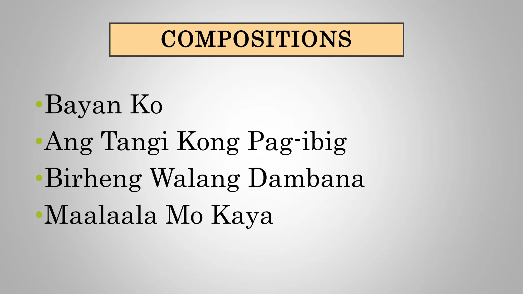 Philippine Contemporary Filipino Composers | PPTX