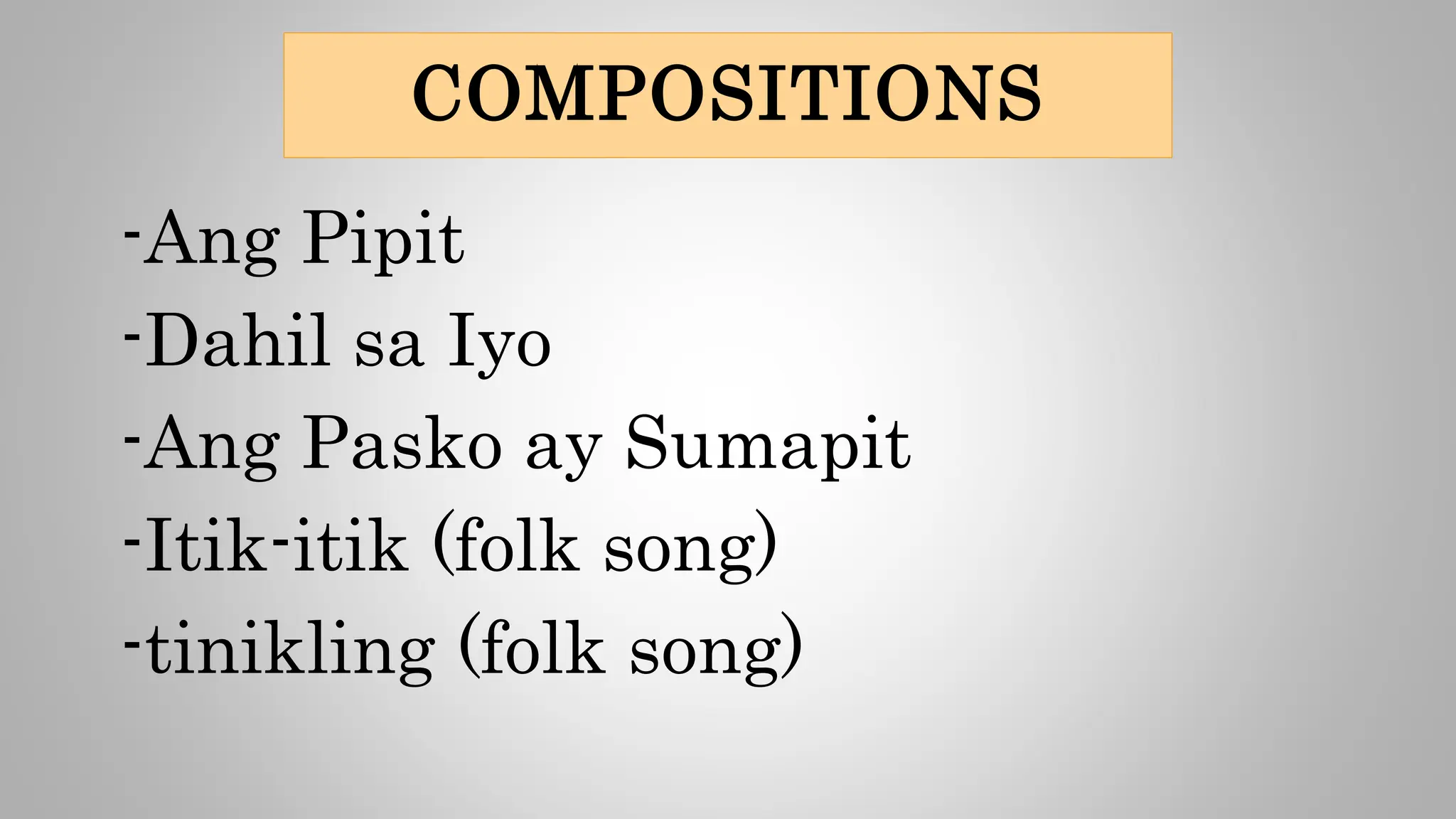 Philippine Contemporary Filipino Composers | PPTX