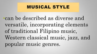 Philippine Contemporary Filipino Composers | PPTX