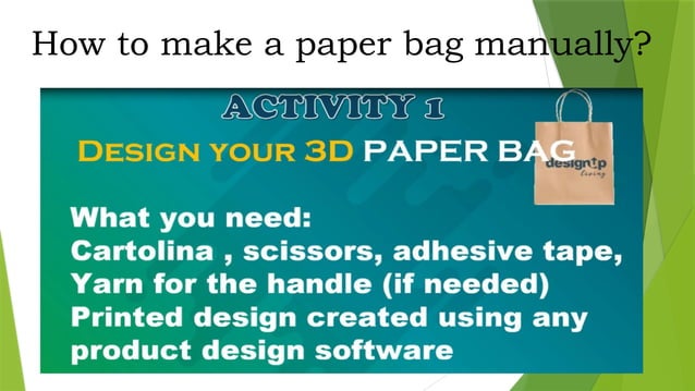 GRADE 6 MAPEH ARTS COT DIY PAPER BAG PPT | PPTX