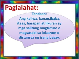 COT_PPT_Konsepto ng Distansya at Lokasyon.pptx