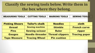 COT PPT SEWING TOOLS.pptx