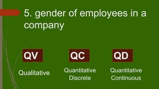 QUALITATIVE VS: QUALITATIVE DATA | PPTX