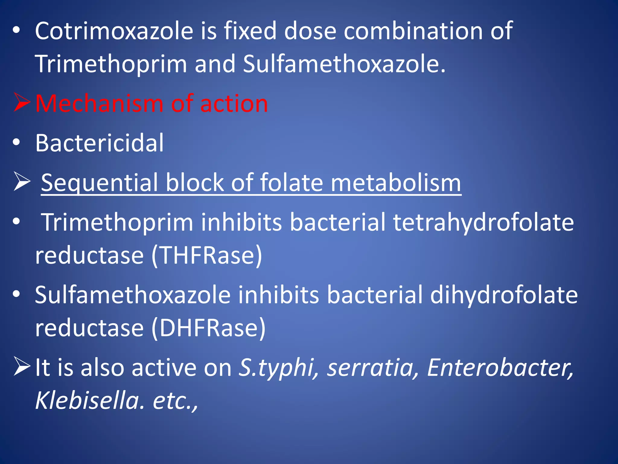 Cotrimoxazole | PPTX
