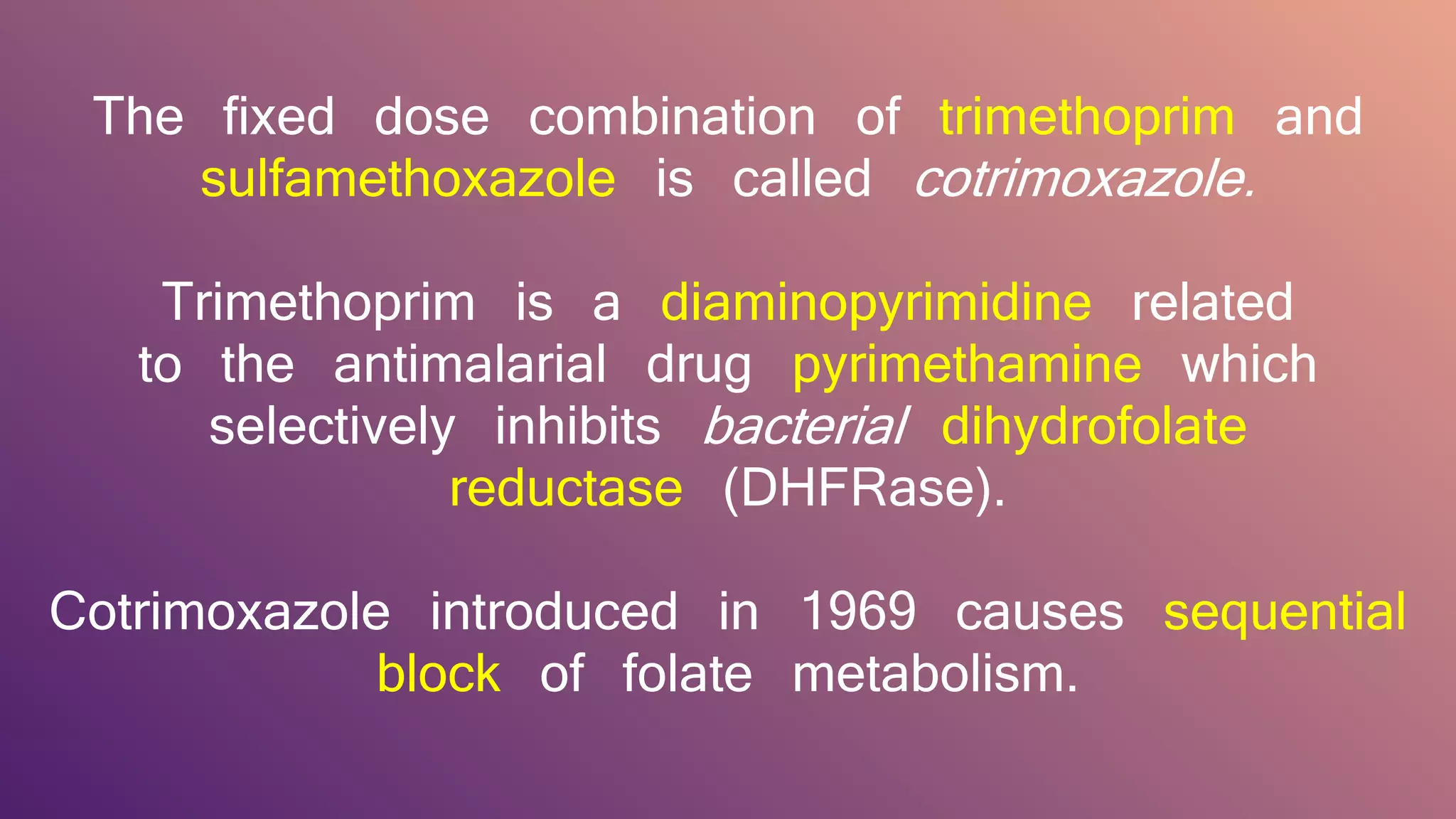 Cotrimoxazole | PPTX