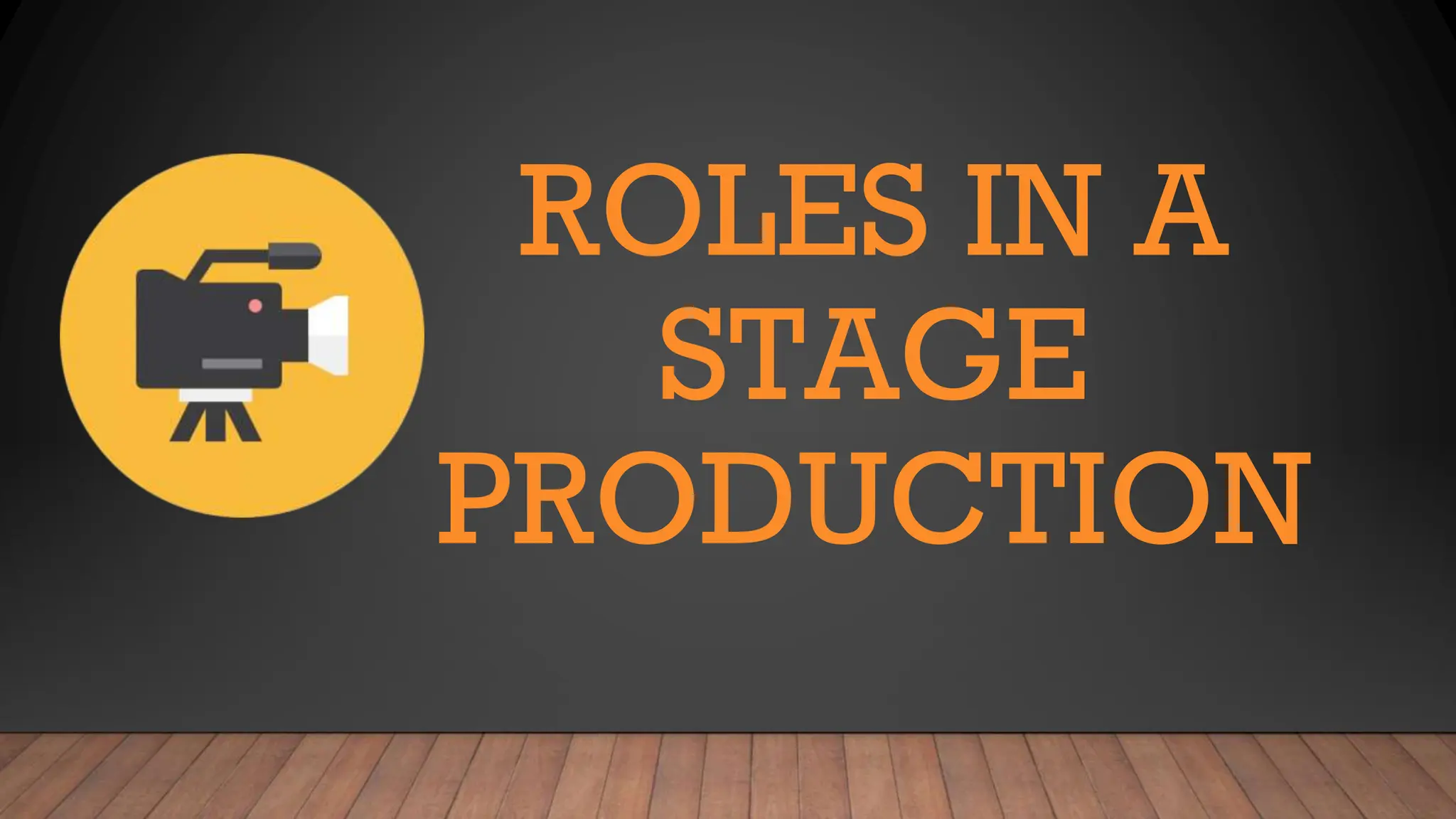 cot roles in stage production.pptx cot ppt | PPT