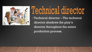 cot roles in stage production.pptx cot ppt | PPT