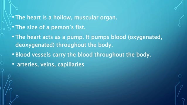 Sci9 Circulation and the Heart | PPT