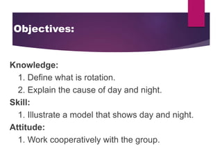 Earth's Rotation | PPTX