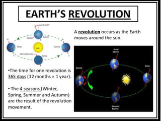 Cot science rotation and revolution of the earth | PPTX
